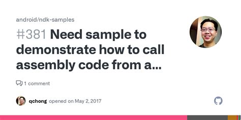 need sample to demonstrate how to call assembly code from an app · issue 381 · android ndk