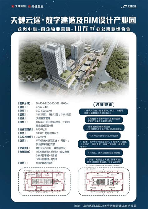 天健云途数字建造BIM设计产业园丨项目招商简介及相关配套详情
