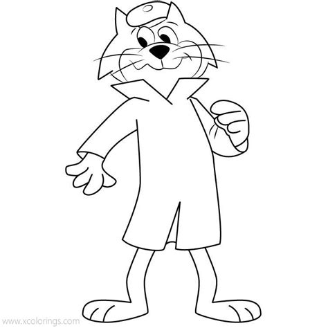 Top Cat Coloring Pages Mr Big