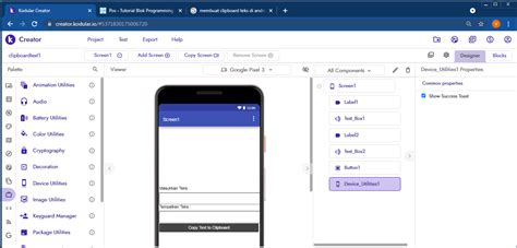 Cara Membuat Copy Text To Clipboard Di Kodular Tutorial Blok