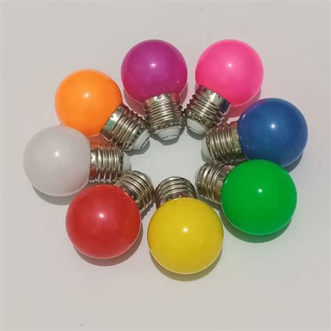 Jual Bohlam Led Dekorasi Bulat Berwarna Lampu Led Bulb Bulat Warna Warni Shopee Indonesia