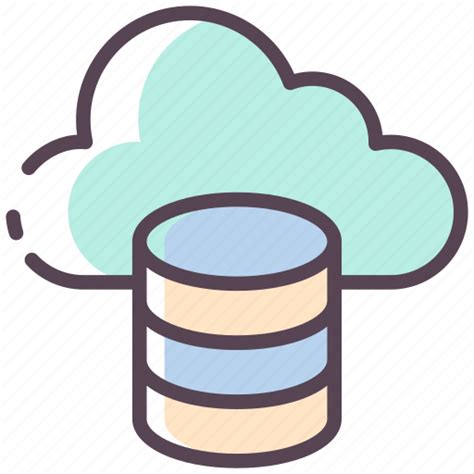 Data Storage Storage Database Server Folder Cloud Network Icon