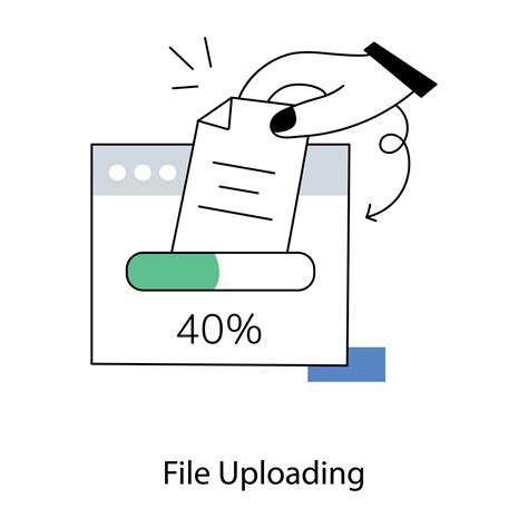Trendy File Uploading 22461670 Vector Art At Vecteezy