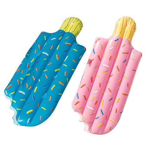 아이스크림 여름 풍선 부동 행 수영장 비치 파티 에어 매트리스 침대 물 부동 안락 의자 패드 액세서리 Aliexpress