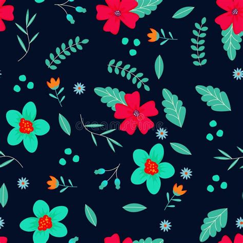 Abstract Flower Pattern Background Stock Vector Illustration Of