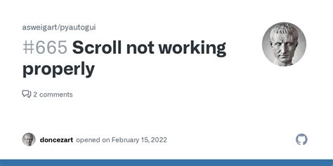 scroll not working properly · issue 665 · asweigart pyautogui · github