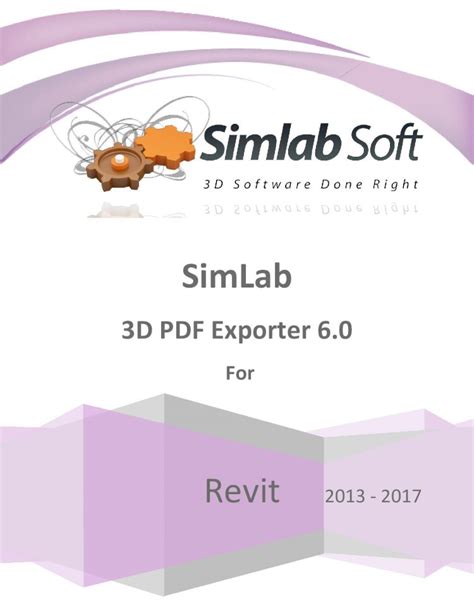 Pdf Simlabsimlab 3d Pdf Exporter For Revit Is Supported On Revit 2013 2014 And Revit 2015 32