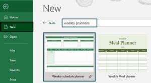 Excel Weekly Planner Template Create Custom Use Built In