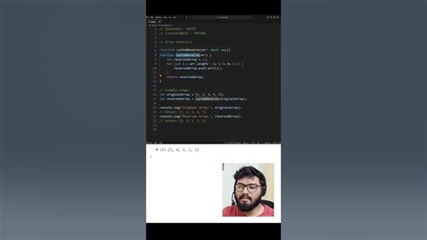 array reverse method in javascript reverse method in javascript mernapp coding eslint