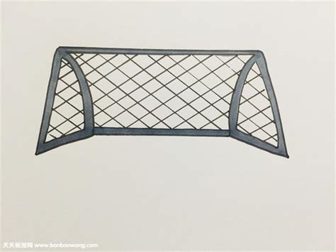 简笔画足球框 天马图吧