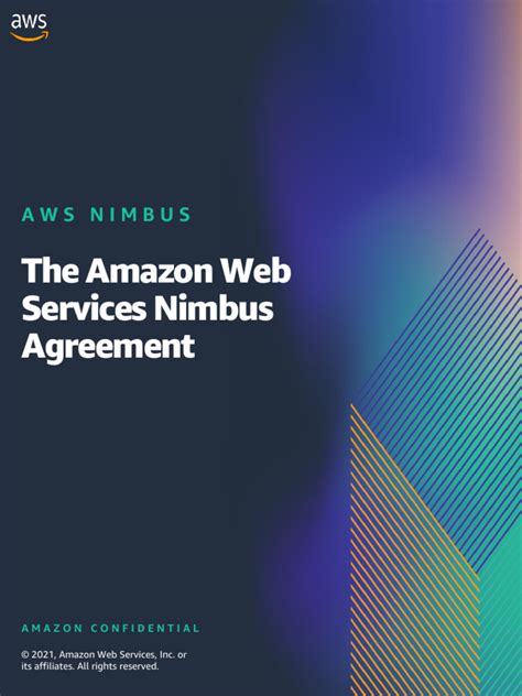 Introduction To The Aws Nimbus Agreement Pdf Amazon Web Services