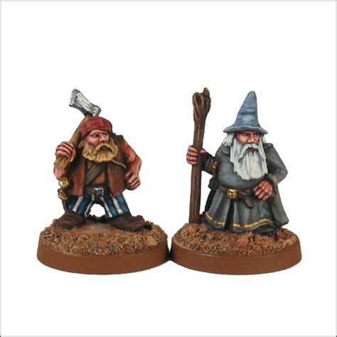 Dwa06 Adventuring Dwarf Wizard And Assistant Checkpoint Miniatures