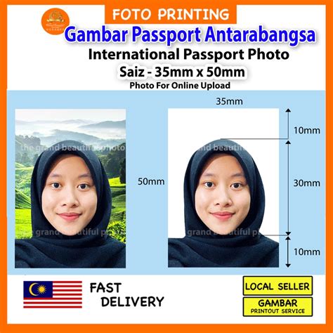 Ukuran Passport Photo Malaysia Thailand Passport Visa Photo