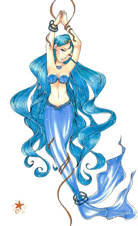 Rule 34 1girls Blue Eyes Blue Hair Breasts Earrings Hanon Hosho High Resolution Highres Long