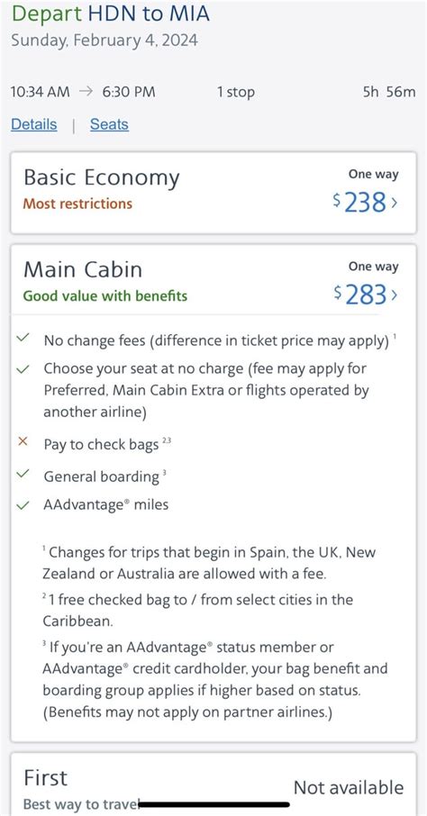 First Class Not Available Ramericanairlines