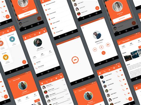 Messenger App Android Ui Template By Muslim Sidiq On Dribbble