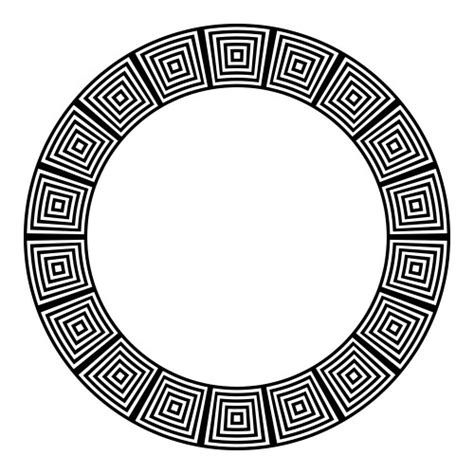 Radial Pattern For Round Frame Royalty Free Vector Image