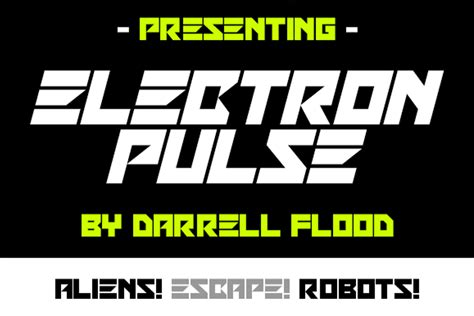 Electron Pulse Font Hawtpixel Darrell Flood Fontspace