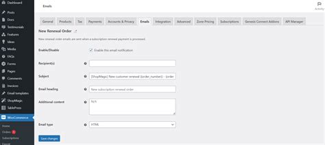 Custom Woocommerce Subscriptions Emails And Email Notifications