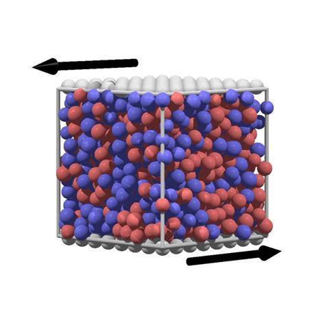 Snapshot Of The Discrete Element Method Dem Simulation Red Particles