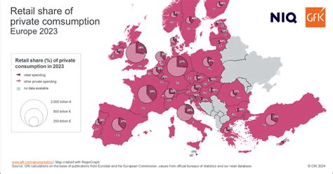 Map Of The Month Retail Share Of Private Consumption Europe 2023 Niq
