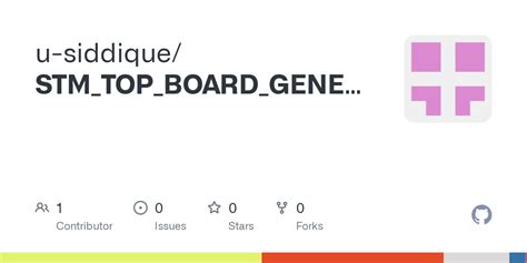 Github U Siddique Stm Top Board Generic