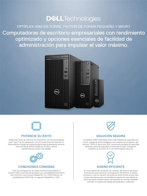 Optiplex 3080 Spec Sheet Pdf Disco Duro Microprocesador
