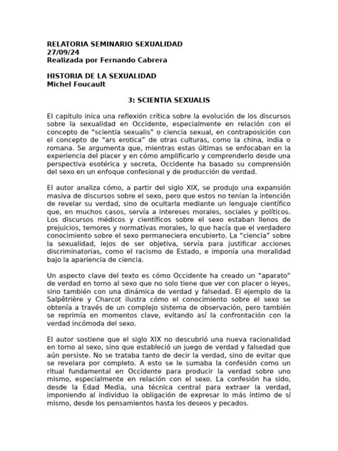 Relatoria Sexualidad Pdf