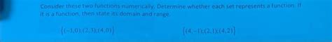 solved consider these two functions numerically determine