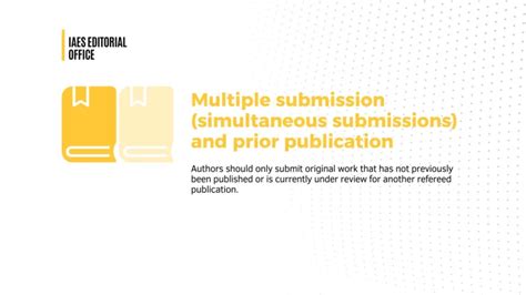 multiple submissions simultaneous submissions and prior publication ipmu