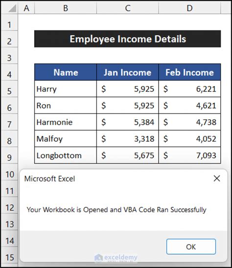 How To Open Workbook And Run Macro Using Vba 4 Examples