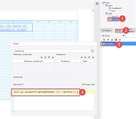 Js Get The Value Of Parameter Widget Finereport Help Document