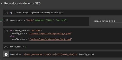 sed can t read {config path} no such file or directory incluso
