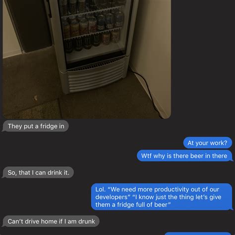 My Friends Work Added A Fridge ·