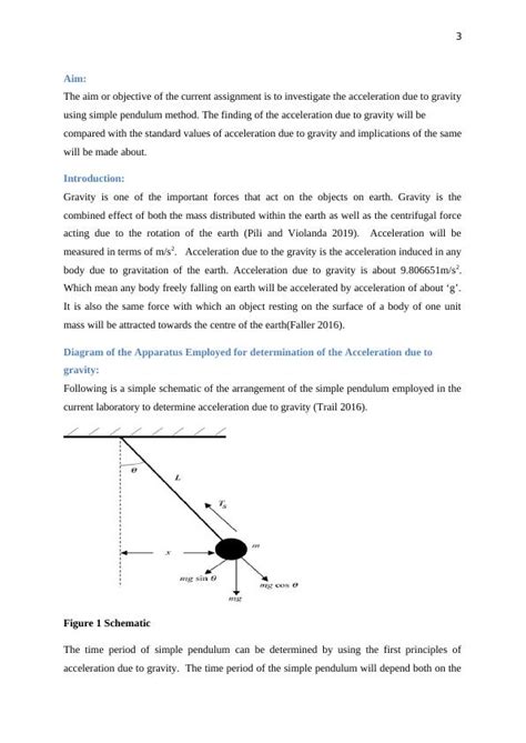 Determination Of Acceleration Due To Gravity