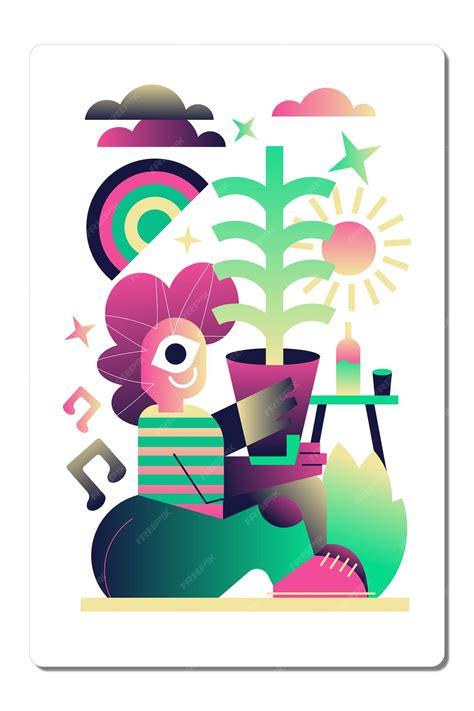 Poster E Arte De Impressão Design Arte Abstrata Em Estilo Neo