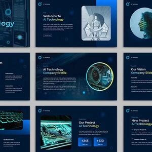 Ai Technology Powerpoint Template Etsy