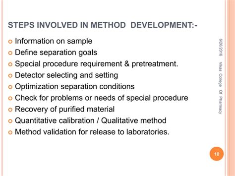 Hplc Method Development And Method Validation Mr S Pptx