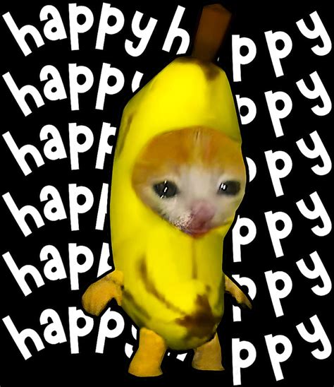 File Png Happy Banana Cat Meme Bananacat Happy Kitty Cat Lovers Meme