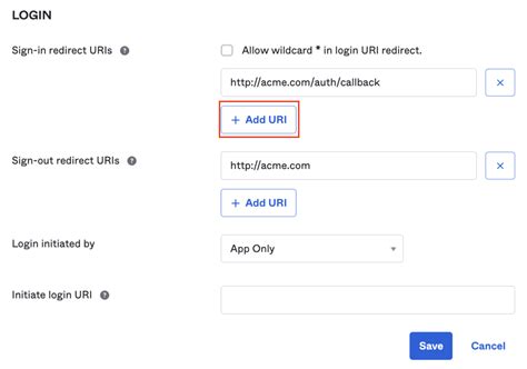 okta oidc configuration for self hosted web app