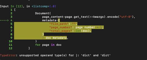 Pymupdf Typeerror Unsupported Operand Types For Dict And Dict · Issue 1452