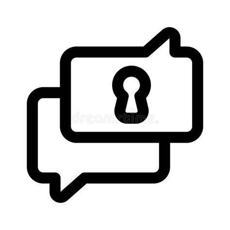 Encrypted Chat Vector Design In Modern Style Premium Icon Stock Vector Illustration Of Safe