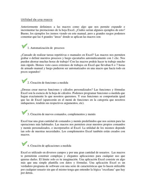 Manual De Macros Vba Excel Pdf Macro Informática Microsoft Excel