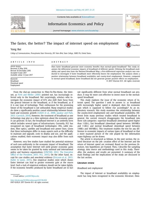 Faster Better Internet Pdf Internet Access Statistics