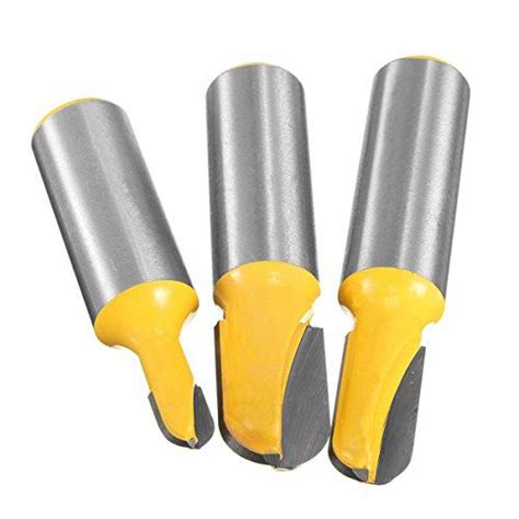 Core Box Router Bit Yingte 3pcs 1 2 Inch Shank Core Box Router Bit Set U Shaped Woodworking