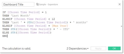Using Parameter Actions For Dynamic Date Ranges In Tableau The Data