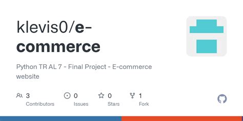 Github Klevis0e Commerce Python Tr Al 7 Final Project E Commerce Website