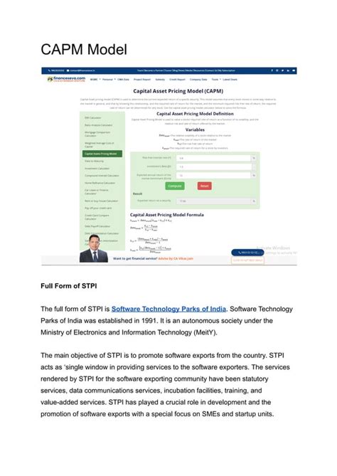 Capm Model Pdf