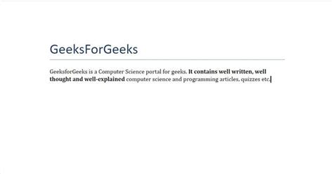 Working With Text In Python Docx Module Geeksforgeeks