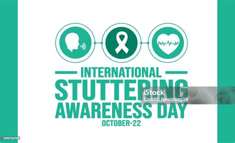 10월은 국제 말더듬 인식의 날 배경 템플릿입니다 휴일 개념입니다 배경 배너 플래카드 카드 포스터 디자인 템플릿 벡터 9월에 대한 스톡 벡터 아트 및 기타 이미지 Istock